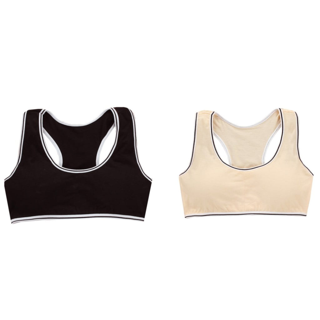 2 Pack Girls Training Bra Bralette, SILVERCELL Teens Girl Casual ...