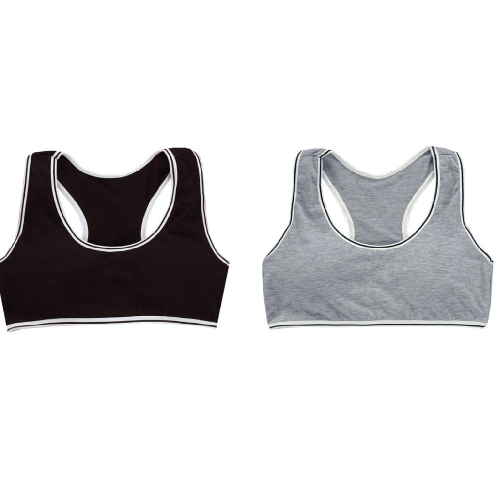 2 Pack Girls Training Bra Bralette, SILVERCELL Teens Girl Casual ...