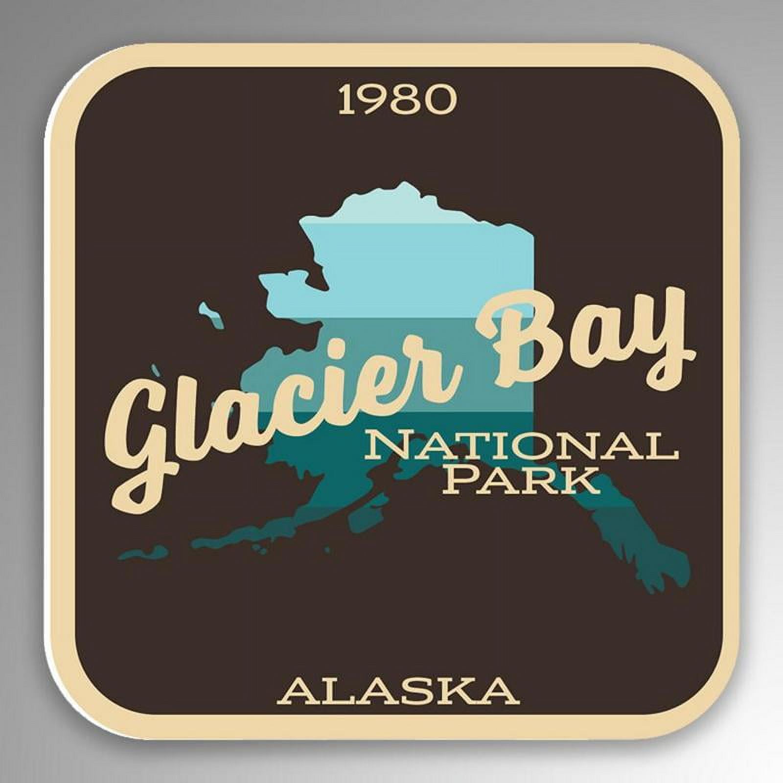 2-Pack Glacier Bay National Park Decal Sticker | 4-Inches By 4-Inches ...
