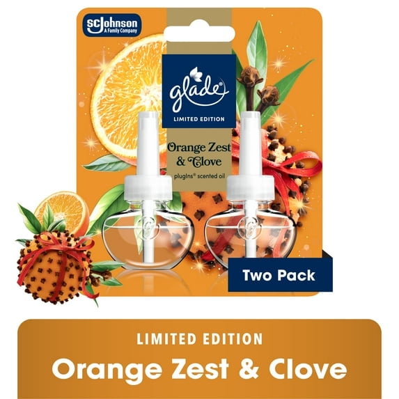 (2 Pack) Glade® PlugIns® Refills Air Freshener, Orange Zest & Clove, 1 ...