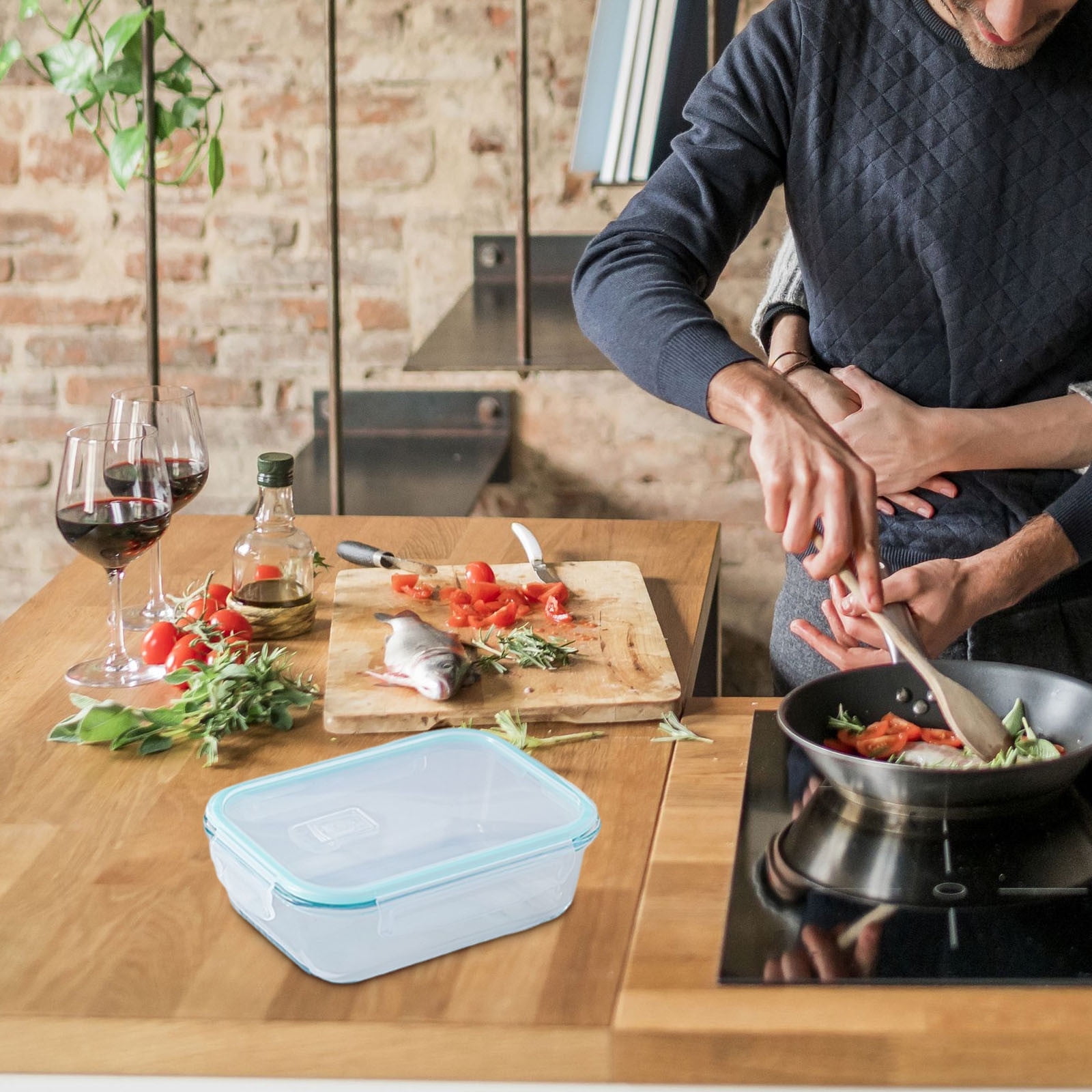 2-Pack Glass Bento Box for Adults-Microwave Dishwasher Safe Lunch ...