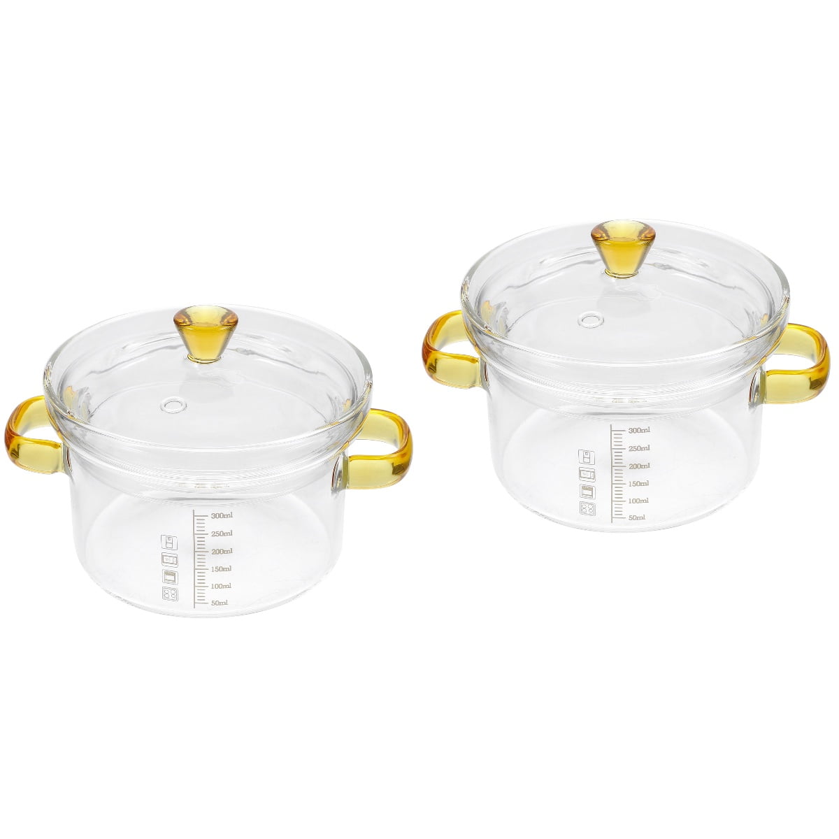 CIMAXIC Glass Steam Bowl Transparent Kitchen Tableware for Storage Use ...