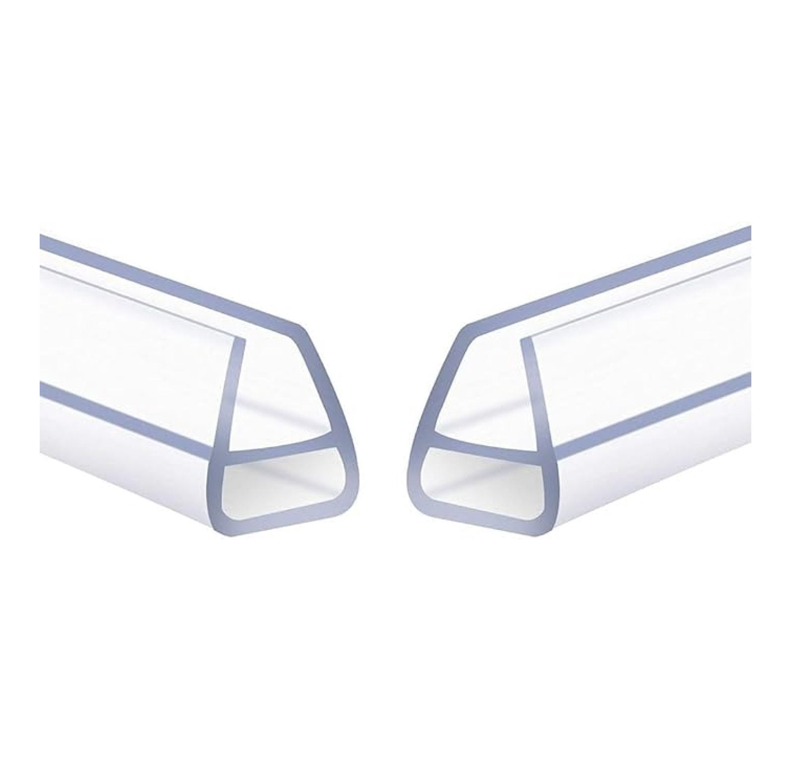 2-Pack Glass Door Seal Strip 8mm U Type - Silicone Weatherstrip for ...