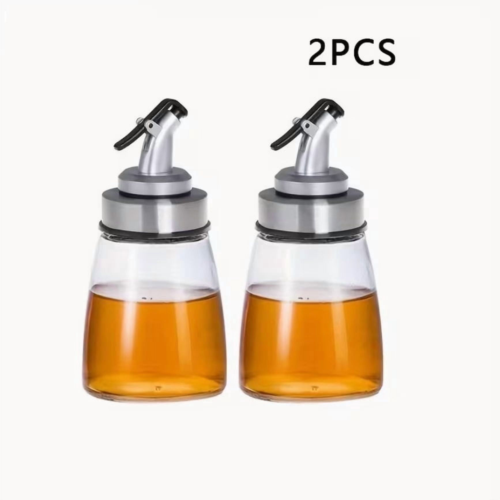 2 Pack Glass Oil Bottles - Anti-Leak Oil Kettle for Kitchen - Oil ...