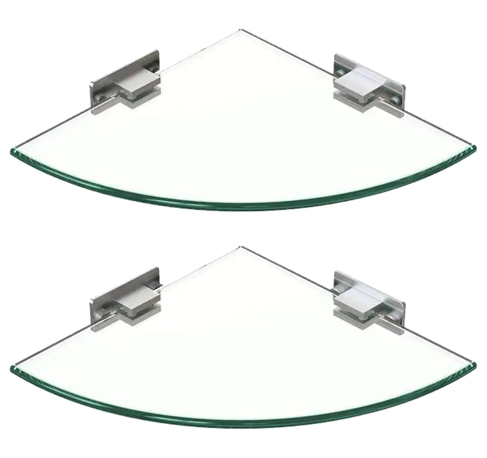 2-Pack Glass Shelf Shower Caddie, Adhesive Shower Caddy Shower Shelves ...