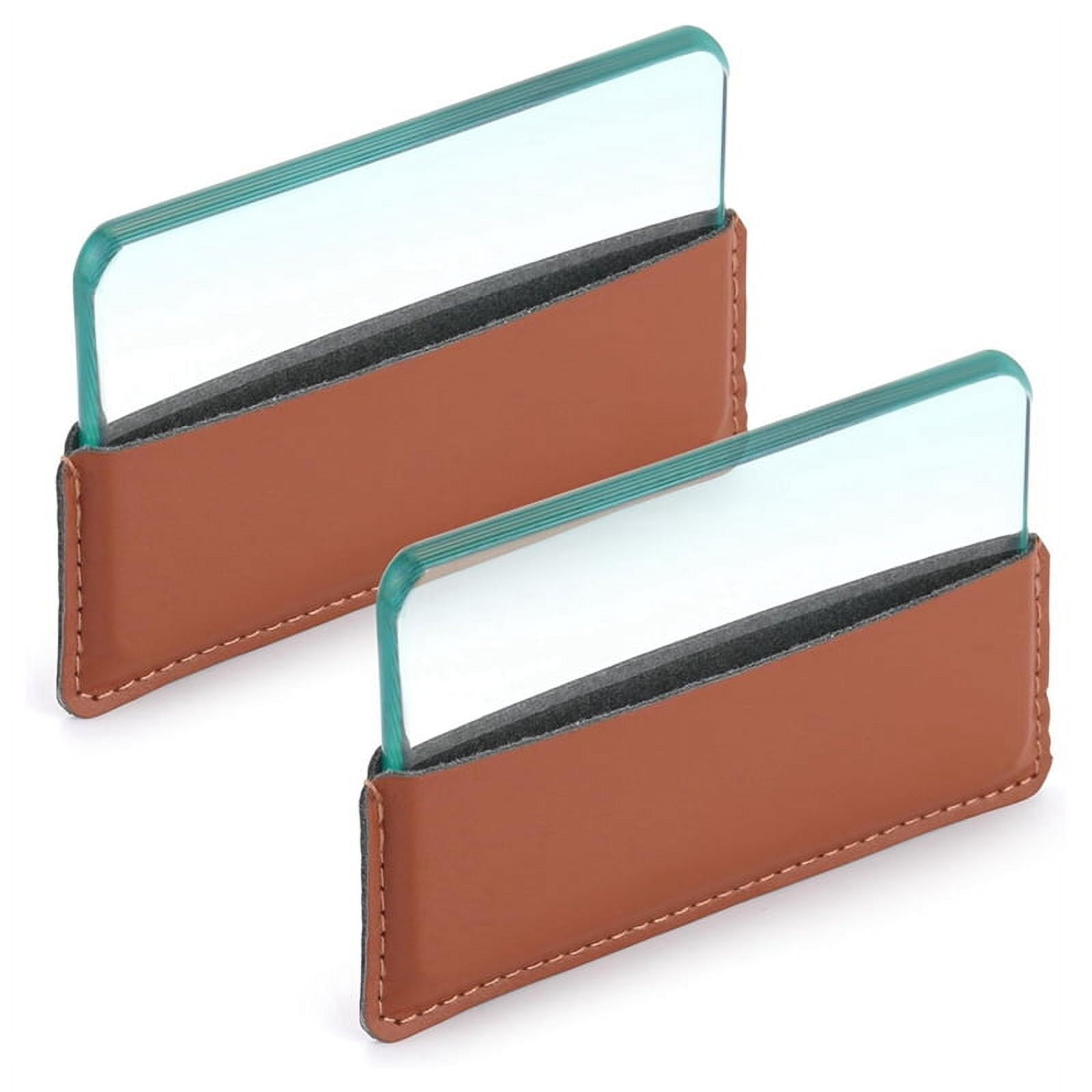 2-Pack Glass Slicker for Leathercraft Burnishing Leather Burnishing Tool with Leather Protective ...