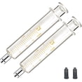 2 Pack Glass Syringes with Caps 20ml for Laboratory - Walmart.com