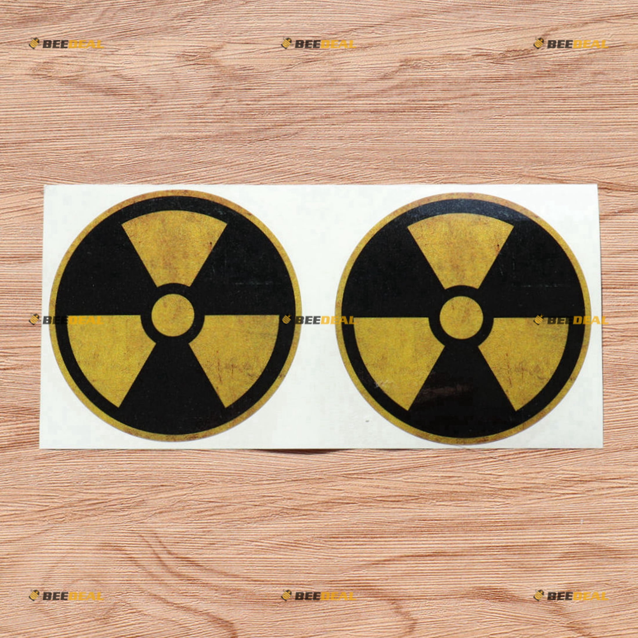 2 Pack Glossy 3" Nuclear Radiation Radioactive Zombie Decal Stiker ...