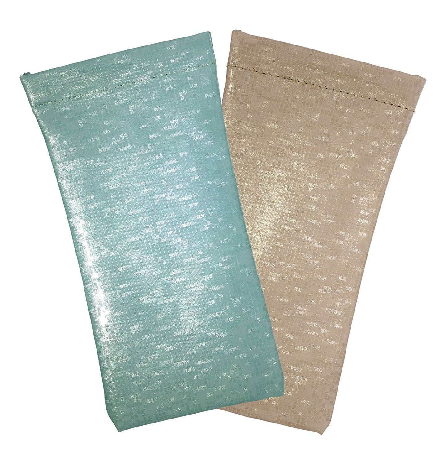 2 Pack Glossy Pixels Spring Top Eyeglass Case For Men & Women, Seafoam ...