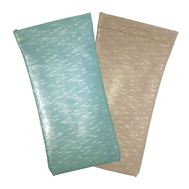 2 Pack Glossy Pixels Spring Top Eyeglass Case For Men & Women, Seafoam ...