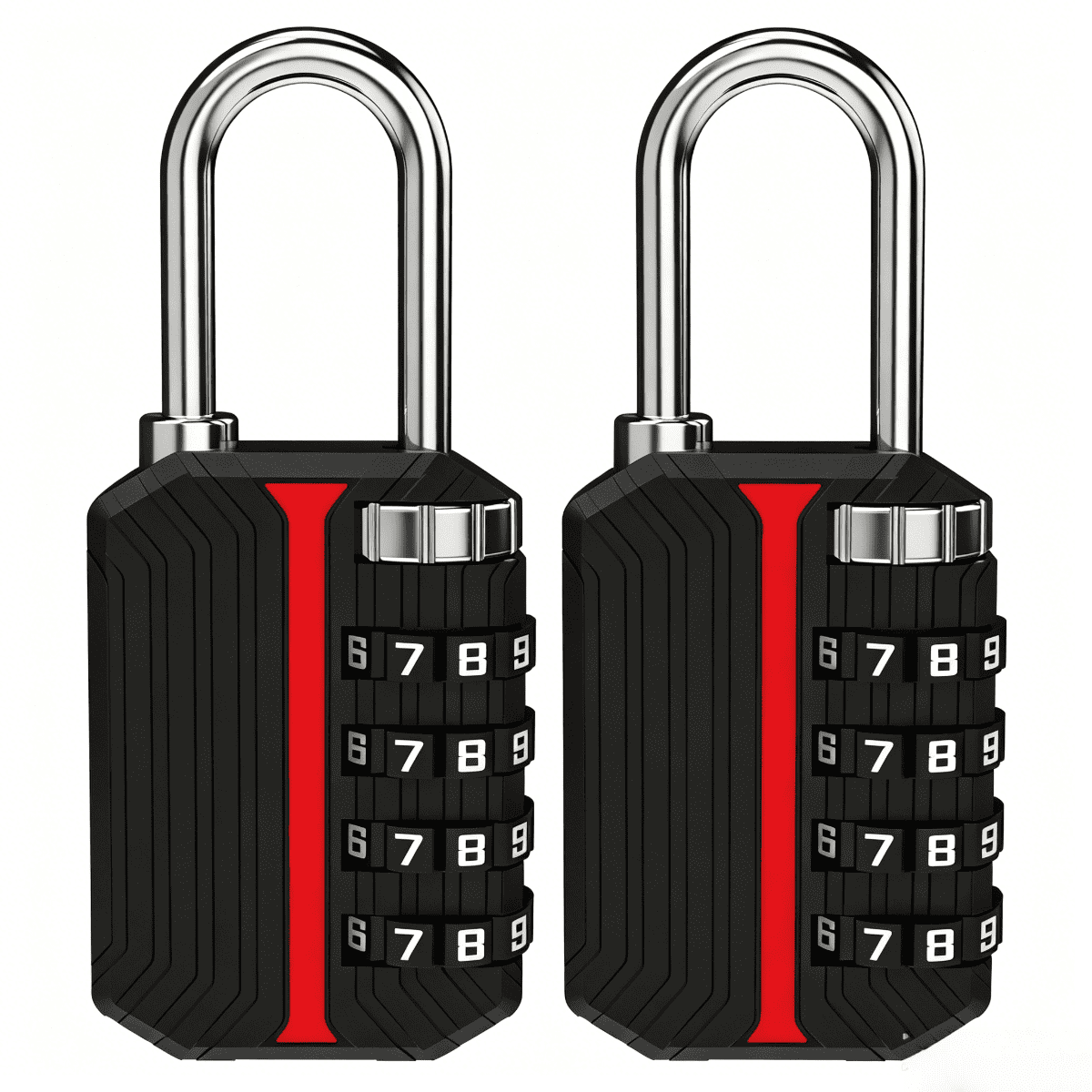 2 Pack Glow in The Dark Luggage Locks, 4 Digit Resettable Combination ...