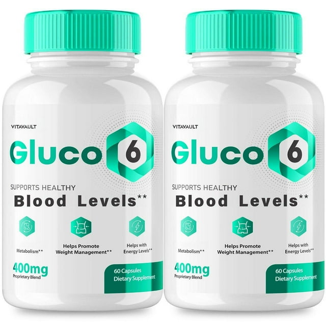 (2 Pack) Gluco 6 Blood Support 525 mg Capsule - Gluco6 Reviews Approved ...