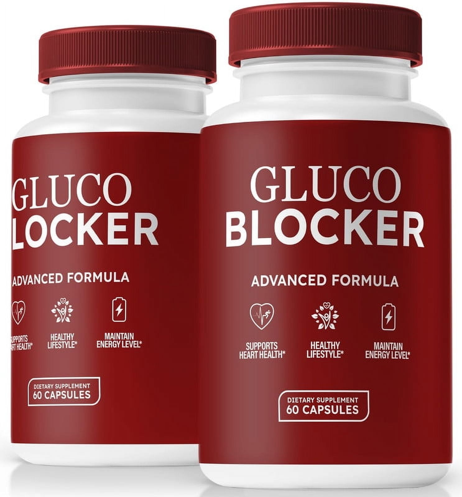 (2 Pack) Gluco Blocker Blood Support Capsules - Official Gluco Blocker ...