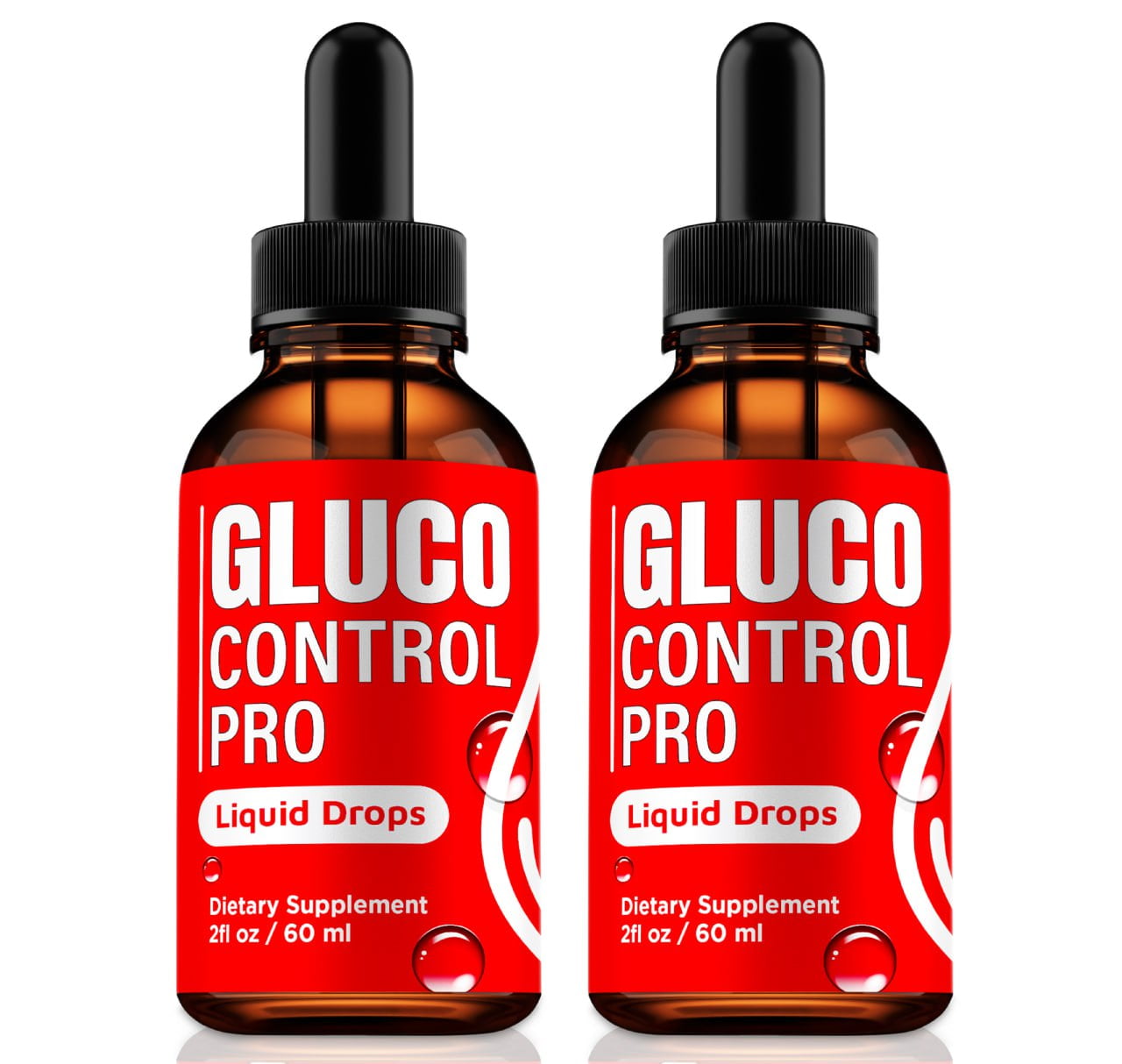 (2 Pack) Gluco Control Pro Liquid Drops - Blood Support Formula, Official GlucoControl to ...