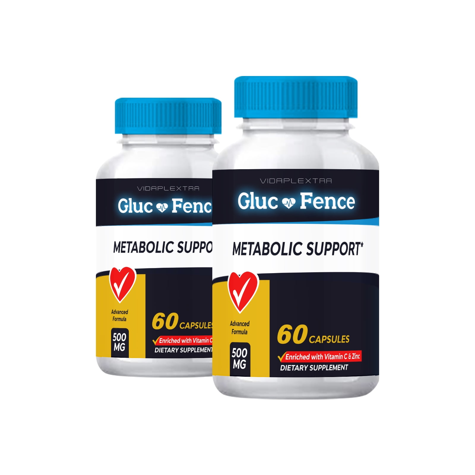 (2 Pack) Gluco Fence - Gluco Fence Capsules - Walmart.com