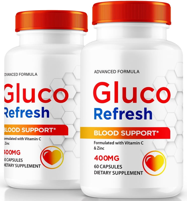 (2 Pack) Gluco Refresh Capsules - Premium GlucoRefresh Pills to ...