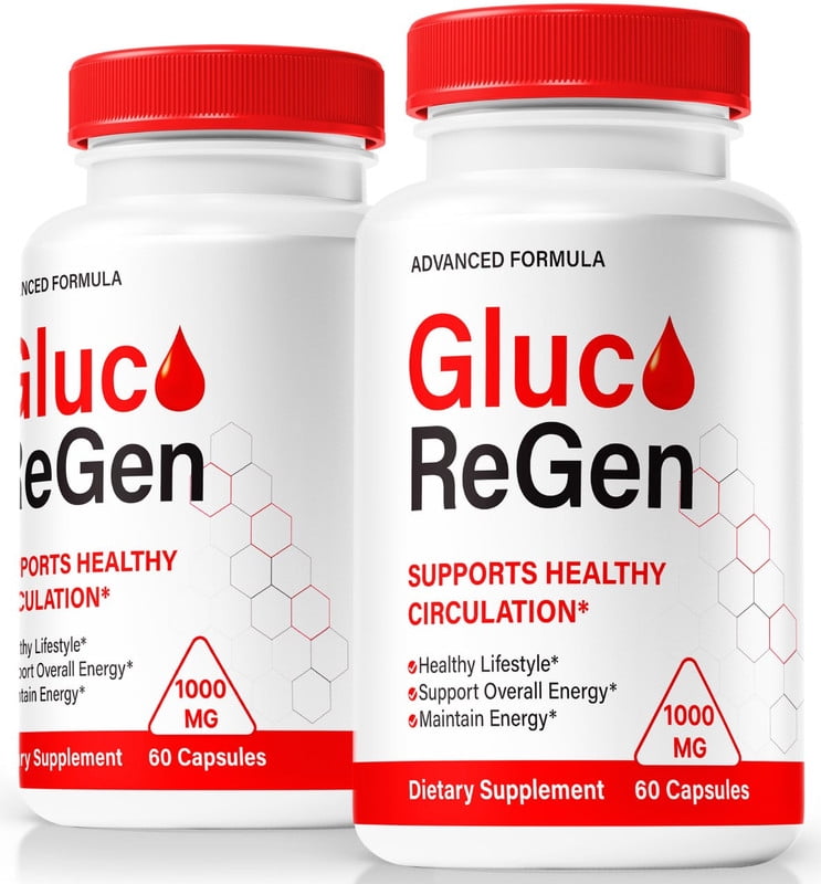 (2 Pack) Gluco Regen Capsules, Original GlucoRegen Formula - Naturally ...