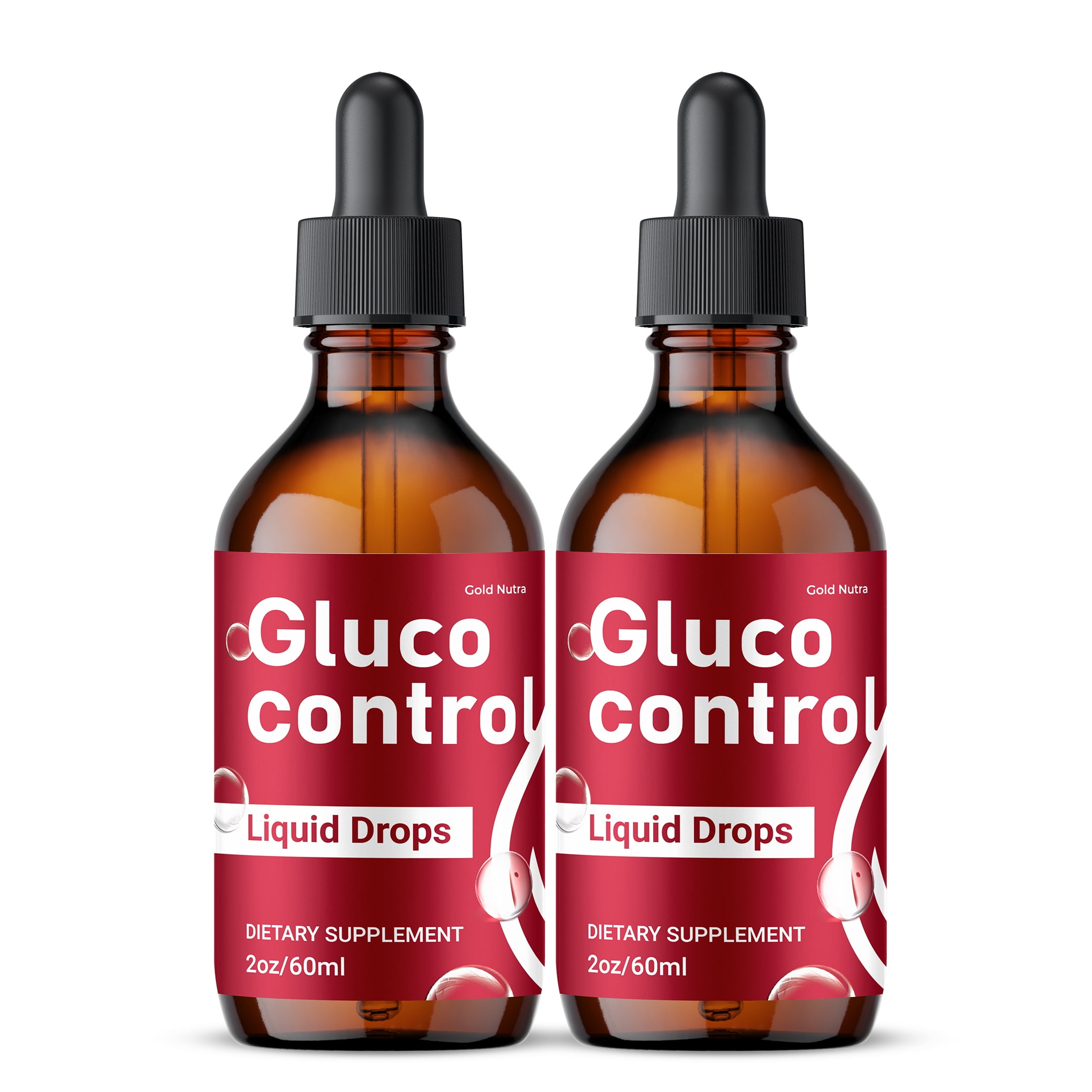 (2 Pack) GlucoControl Supplement Drops, All Natural Glycogen Supplement ...