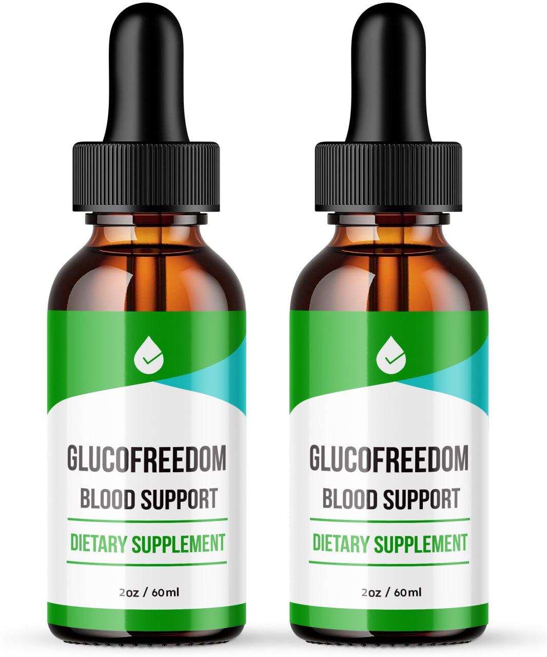 (2 Pack) GlucoFreedom Drops, GlucoFreedom Blood Support, Drops Bottles ...