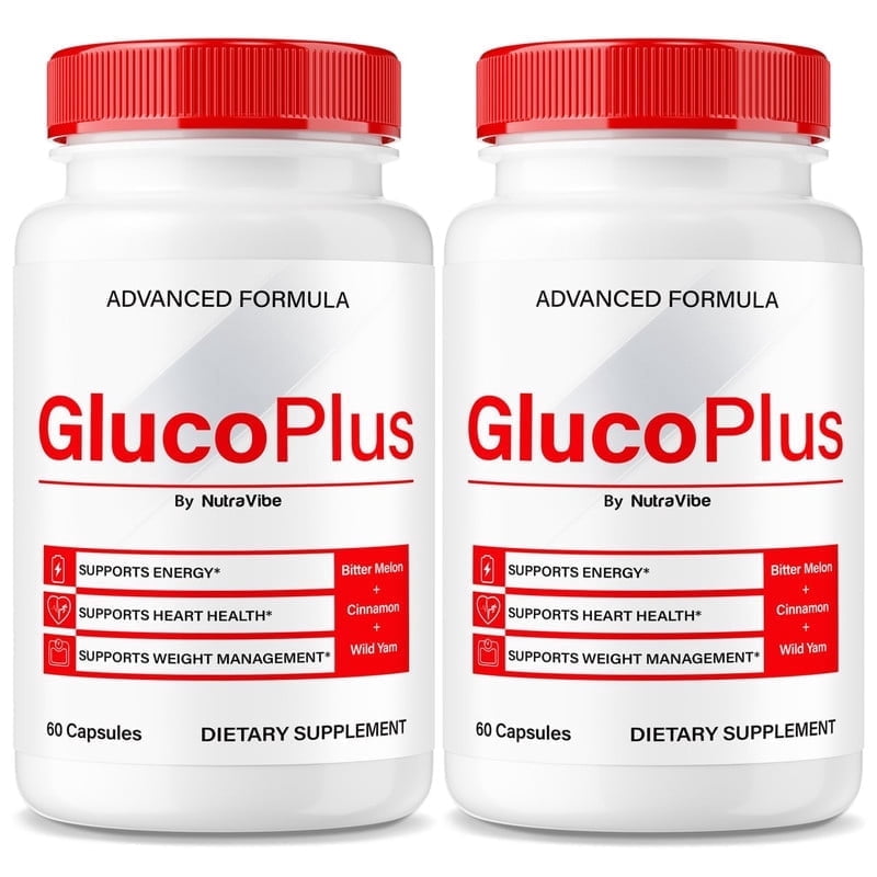 (2 Pack) GlucoPlus Capsules, Original GlucoPlus Health Formula ...