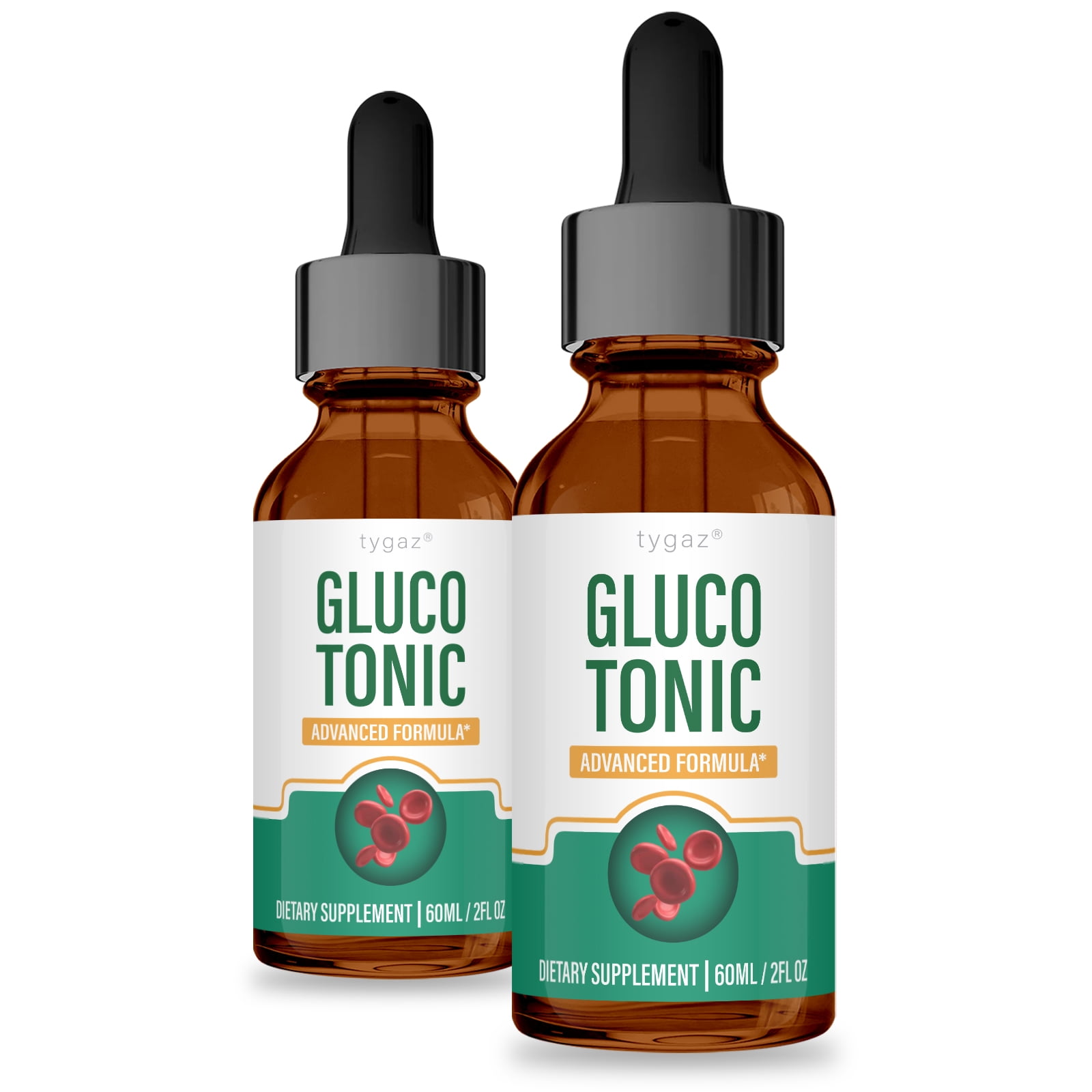 (2 Pack) GlucoTonic - Gluco Tonic Liquid Supplement - Walmart.com