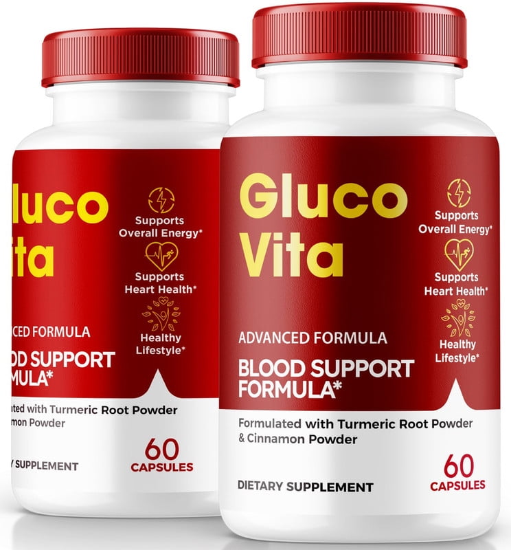 (2 Pack) GlucoVita Capsules, Official Gluco Vita To Maintain Healthy ...