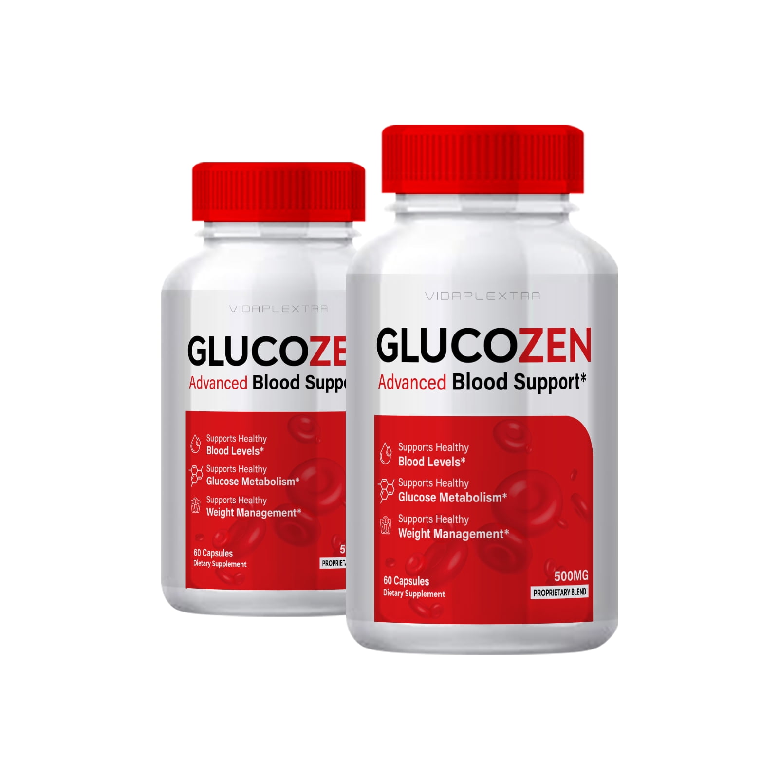 (2 Pack) GlucoZen- Gluco Zen Advanced Capsules - Walmart.com