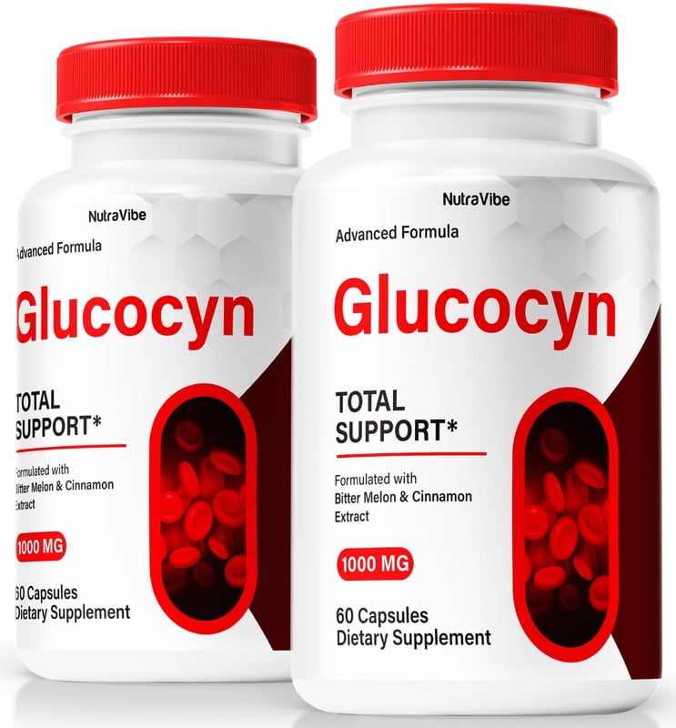 (2 Pack) Glucocyn Capsules, Original Gluco Cyn Formula - Naturally ...