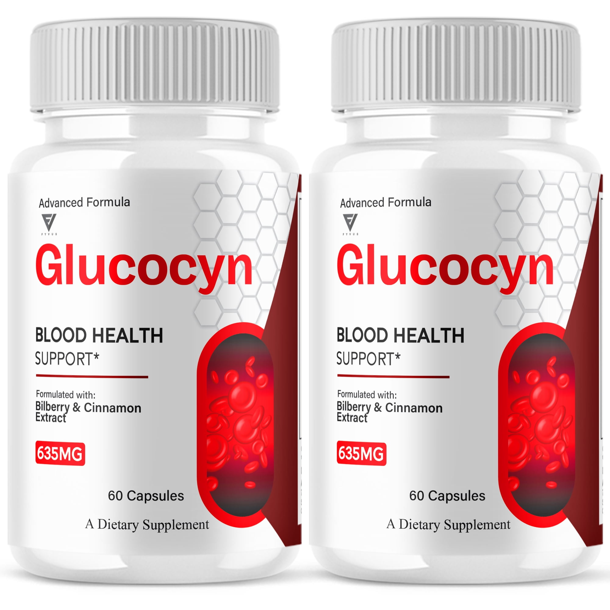 (2 Pack) Glucocyn Glycogen Pills, Glucocyn Advanced Support (120 ...