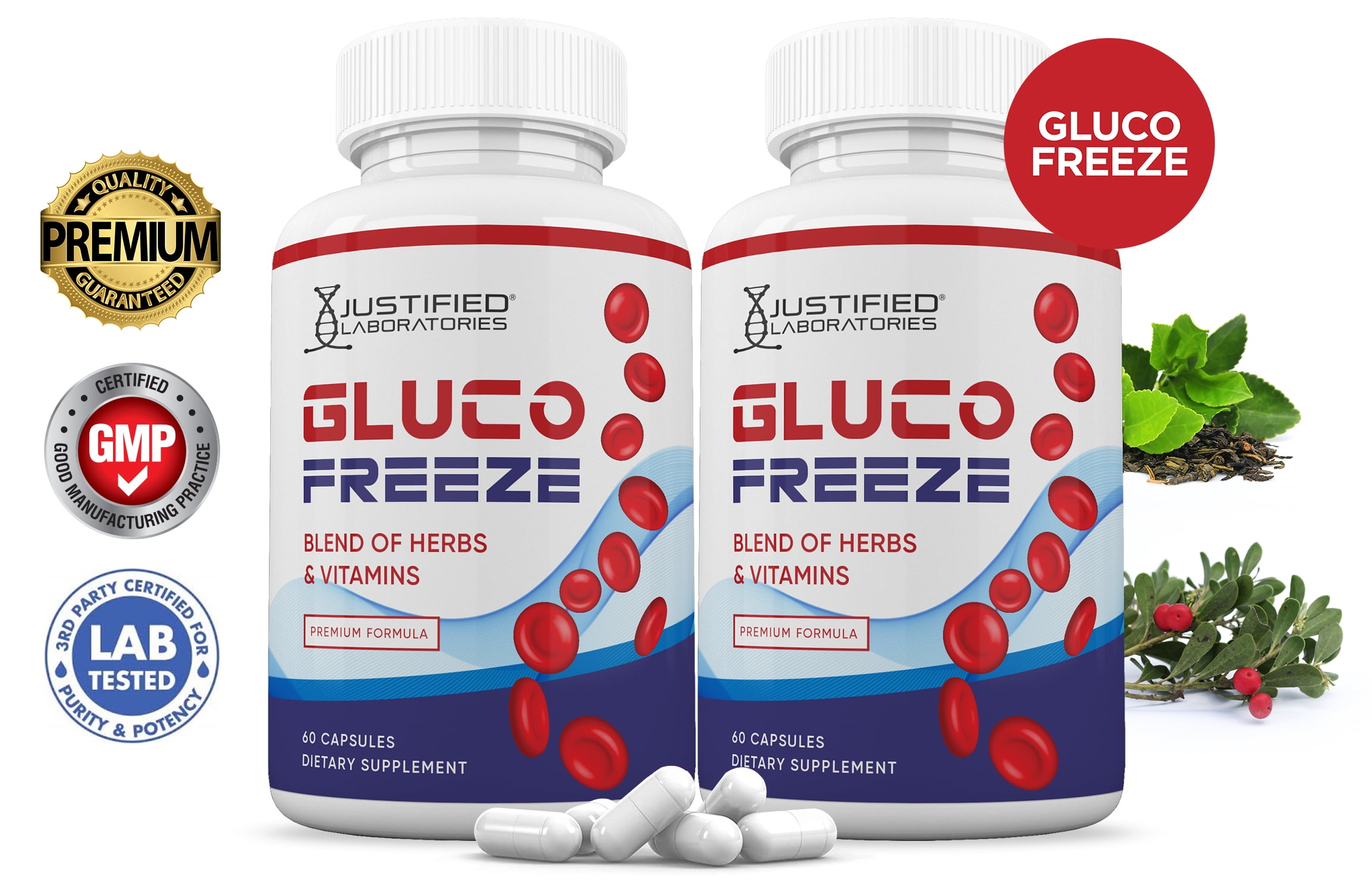 (2 Pack) Glucofreeze Premium Formula 688MG 120 Capsules - Walmart.com