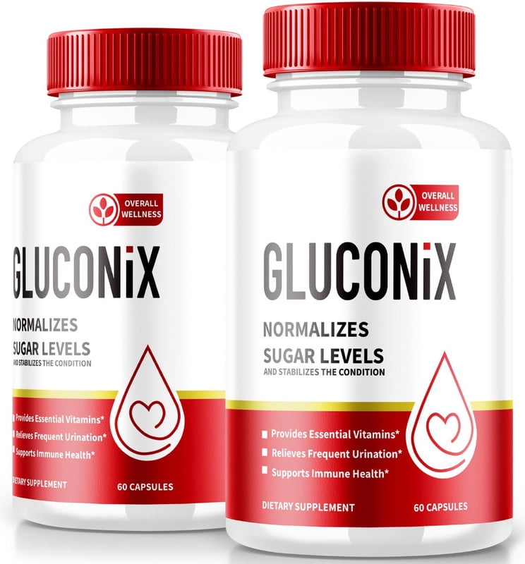 (2 Pack) Gluconix - Official Blood Support Formula, All Natural Supplement to Maintain Stable ...