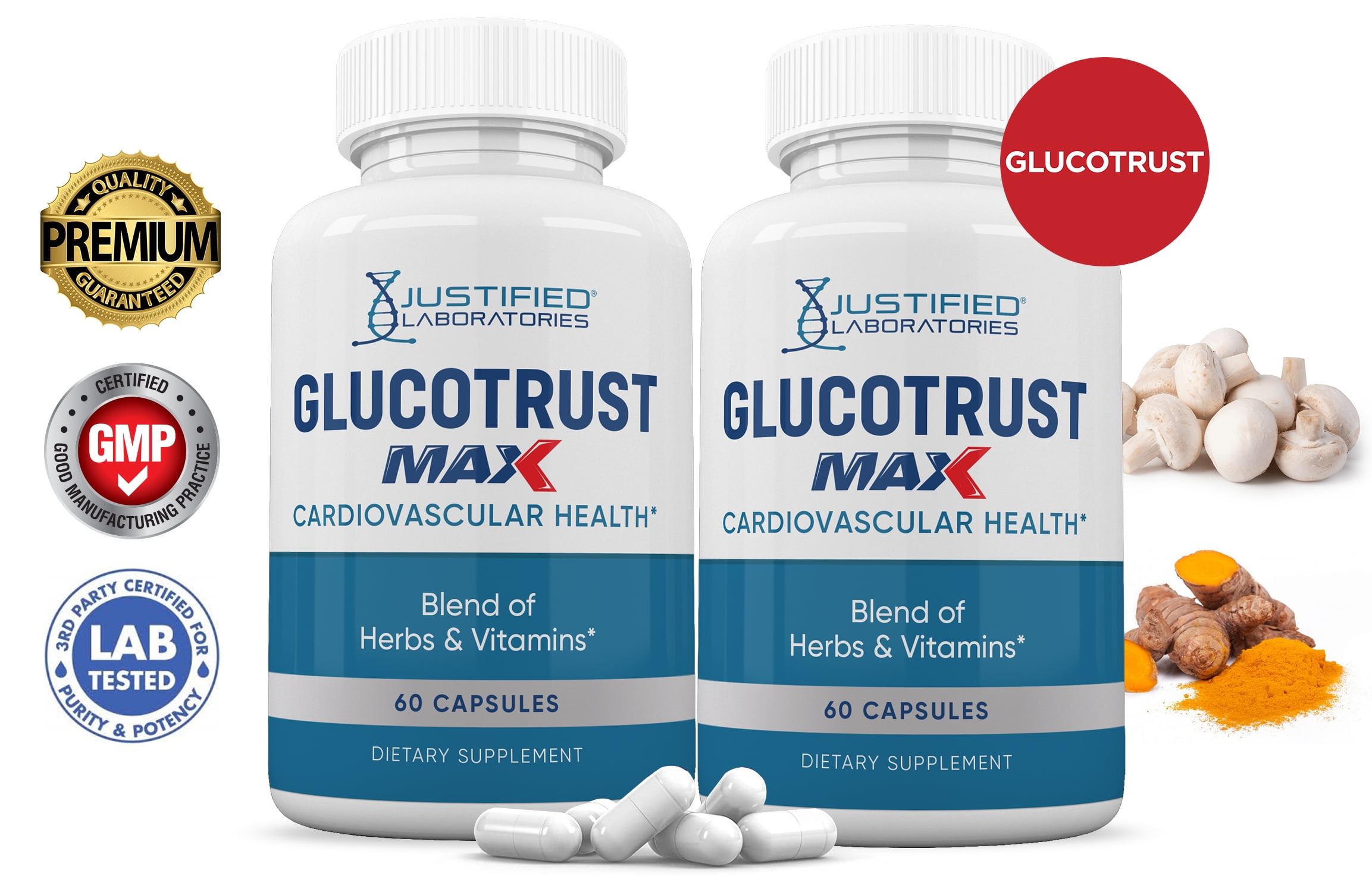 (2 Pack) Glucotrust Max Advanced Formula 1295MG 120 Capsules - Walmart.com