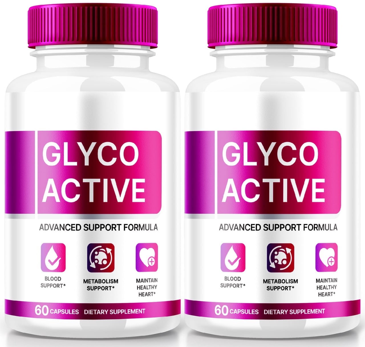 (2 Pack) Glyco Active Capsules, Advanced Blood Support Supplement, All ...