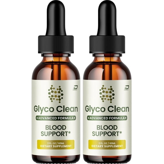 (2 Pack) Glyco Clean Blood Support Drops - Glyco Clean Liquid Formula ...
