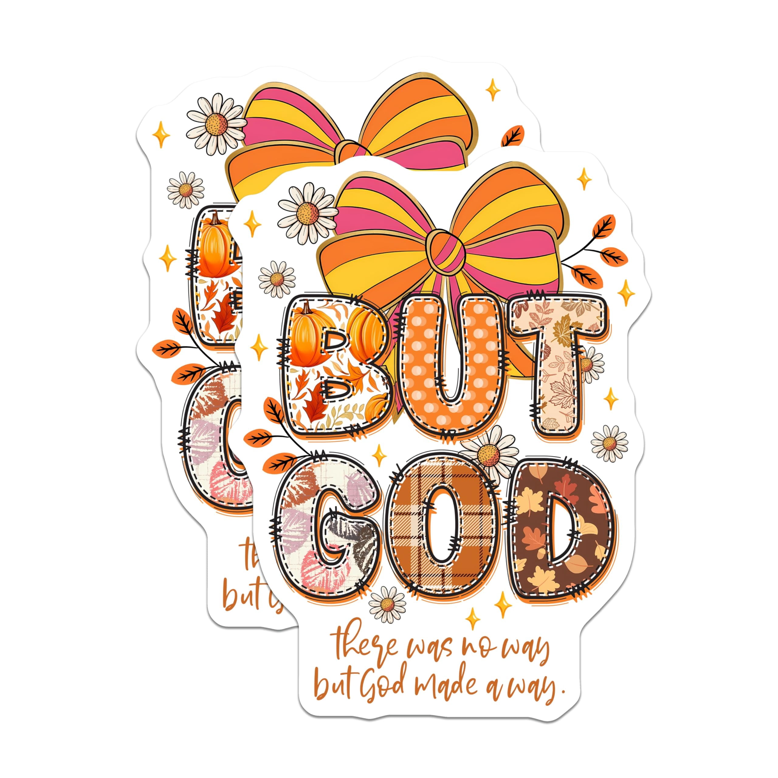 (2 Pack) But God Magnets - Inspirational Faith Decor - Autumn Farmhouse ...