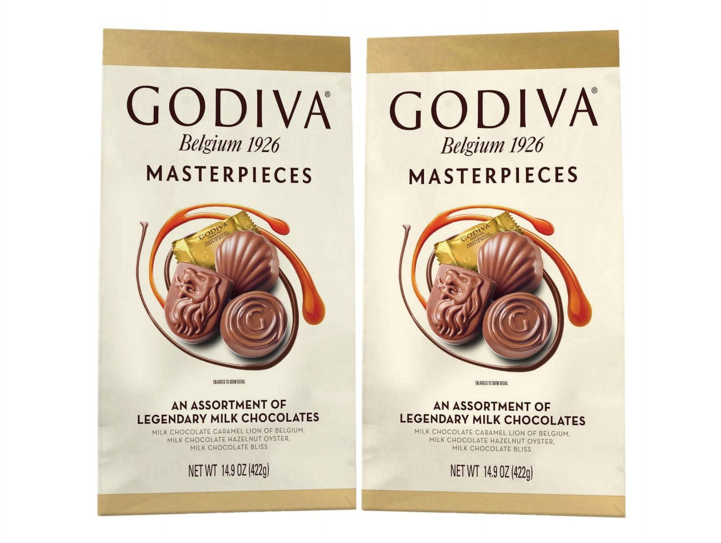 2 Pack | Godiva Masterpieces Assortment of Legendary Milk Chocolate 14.9 oz - Walmart.com