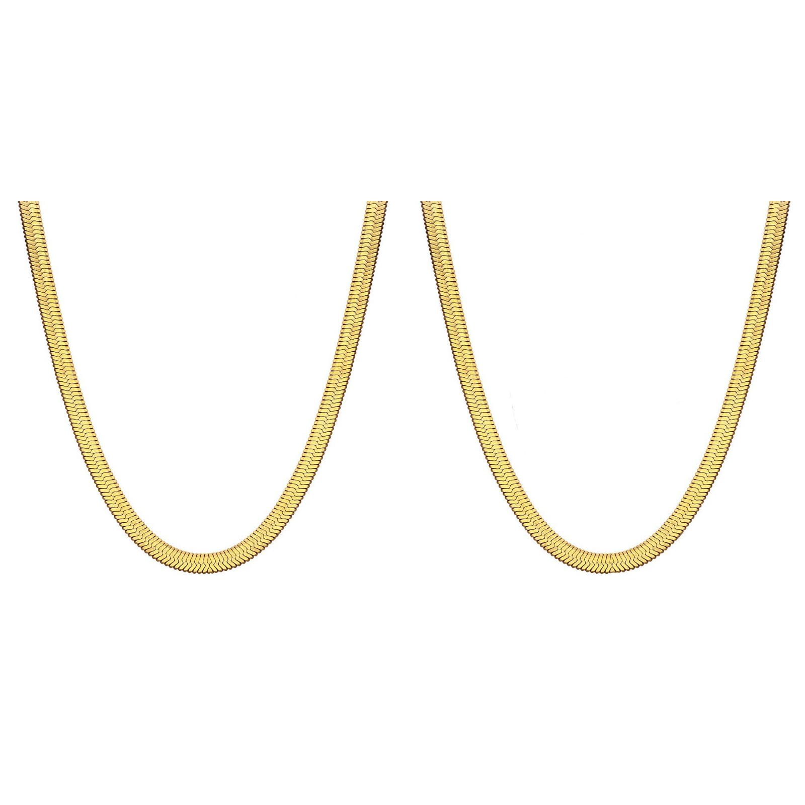 2-Pack,Gold Plated Chain Bone Chain Collarbone Women's Necklace Fashion ...