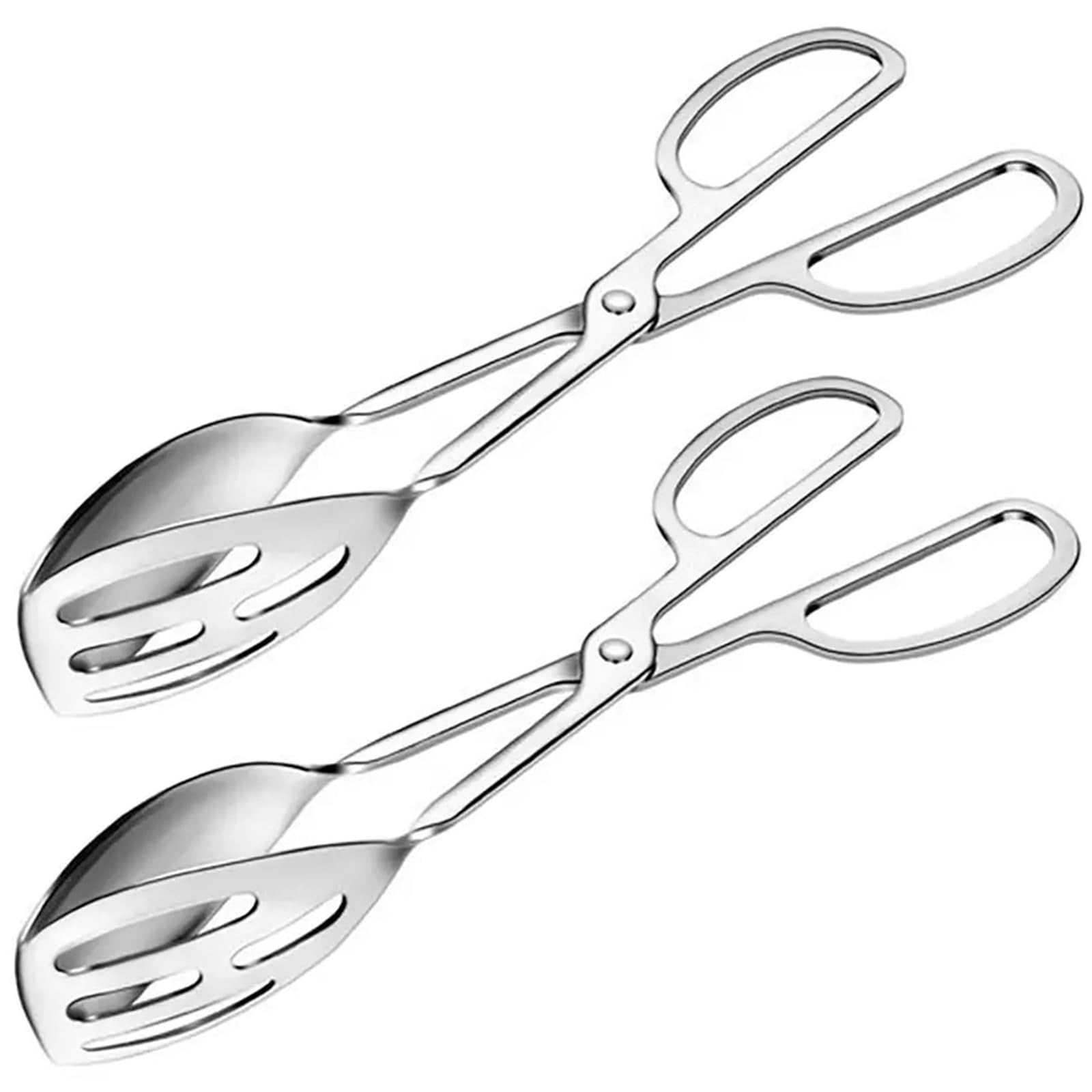 2 Pack Gold Serving Tongs Buffet for Kitchen Cooking 10 Inch Stainless ...