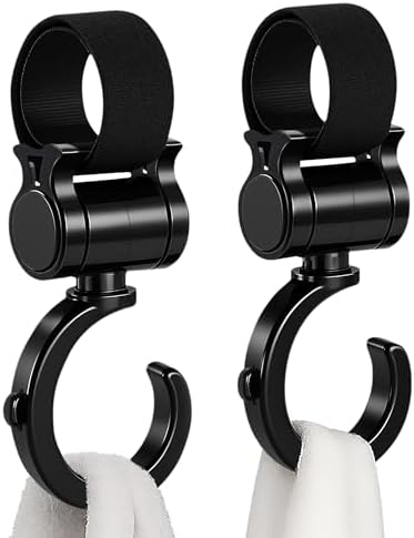 2 Pack Golf Cart Hook with Heavy Duty Velcro Straps, 360° Rotating ...