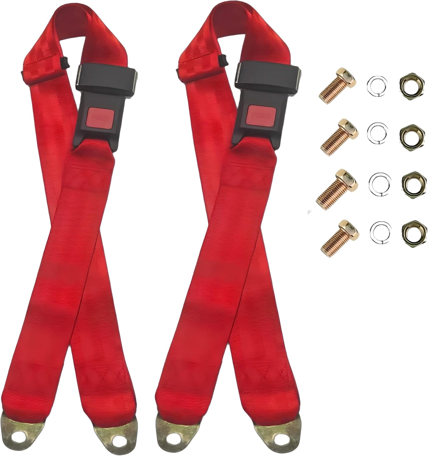 2 Pack Golf Cart Seat Belt Pads Set, 2-Point Universal Adjustable Laps ...