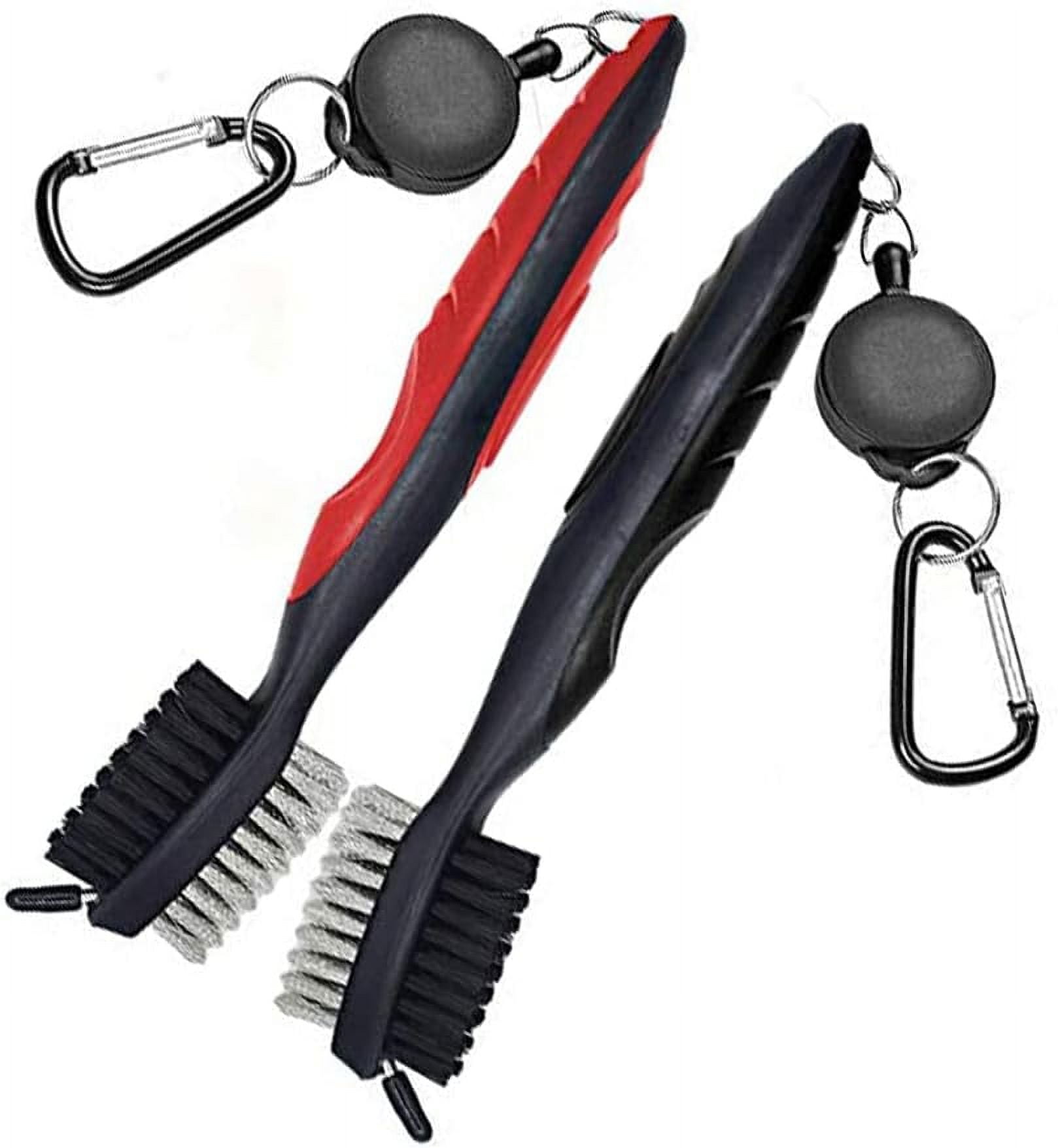 2 Pack Golf Club Brushes Golf Club Cleaners Golf Dual-Bristle Brushes ...
