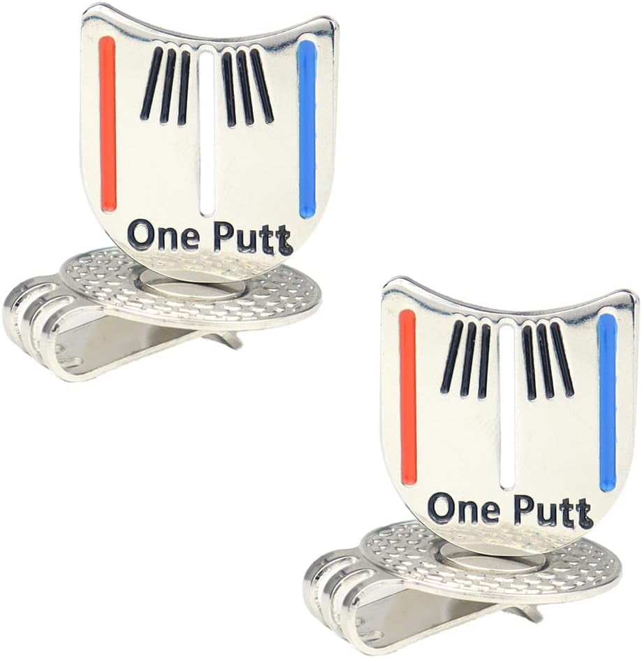 2 Pack Golf Putting Alignment Tool Golf Ball Marker Putting Putt ...