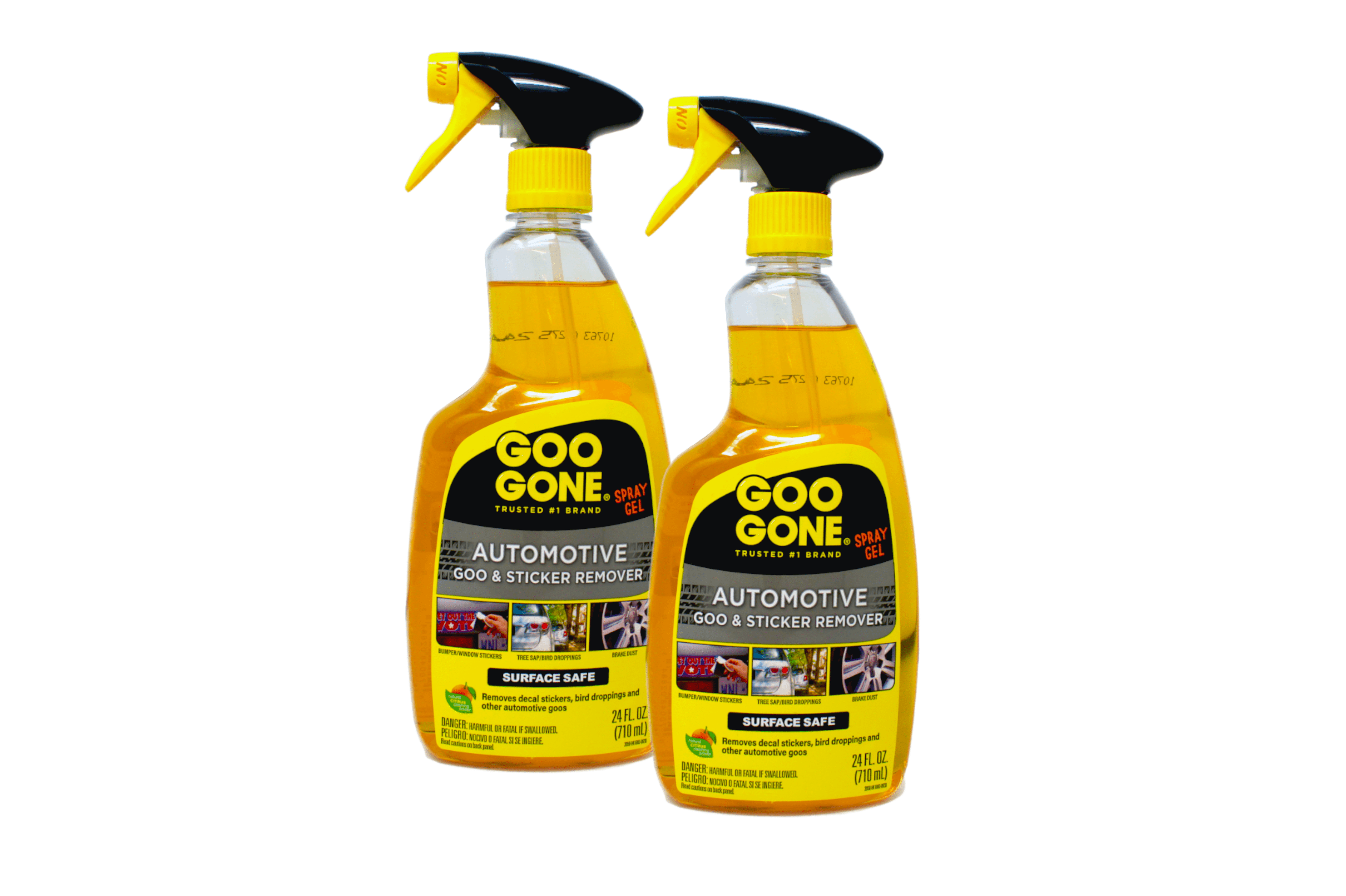 2 Pack - Goo Gone Automotive Adhesive Spray Gel Cleaner for Tires, Rims ...
