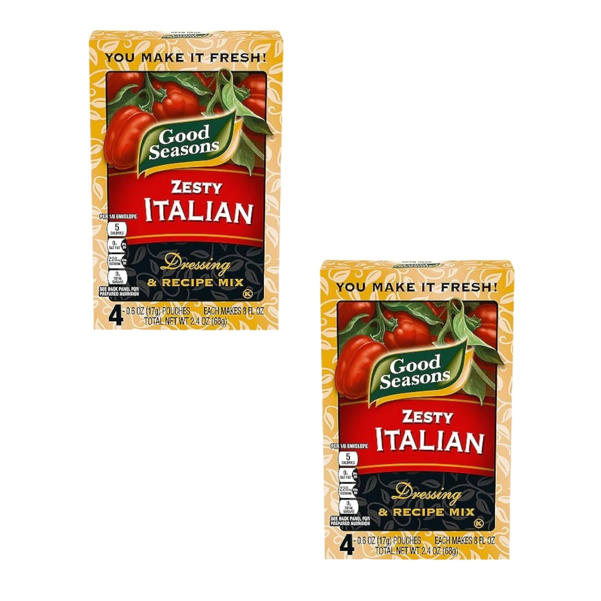 ( 2 Pack ) Good Seasons Zesty Italian Dry Salad Dressing And Recipe Mix ...