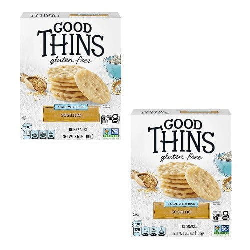 ( 2 Pack ) Good Thins Sesame Rice Snacks Gluten Free Crackers, 3.5 Oz ...