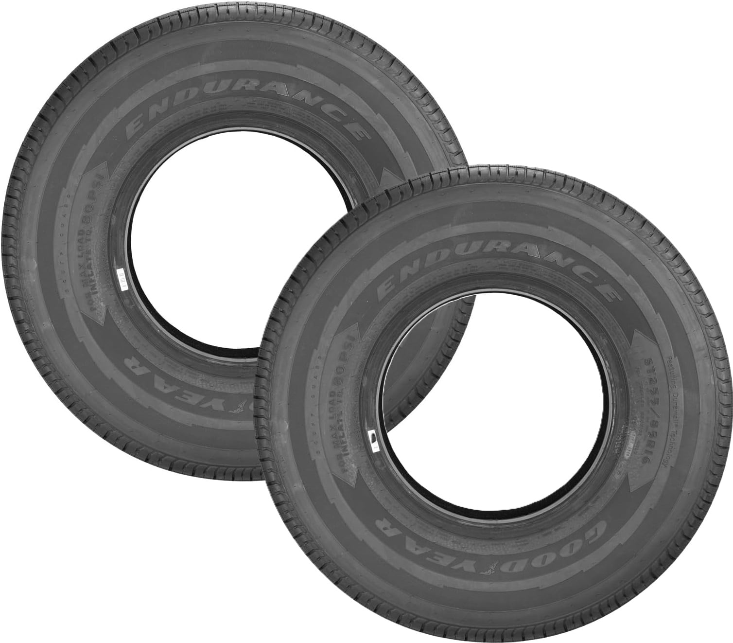 Goodyear Endurance 2-Pack Trailer Tire ST235/85R16 Load Range E ...