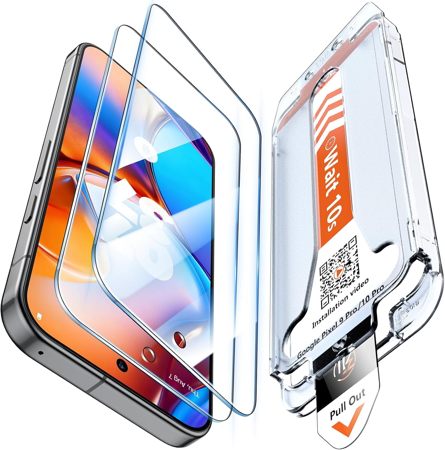 2 Pack for Google Pixel 10 Pro Screen Protector [Upgrade Auto Dust ...