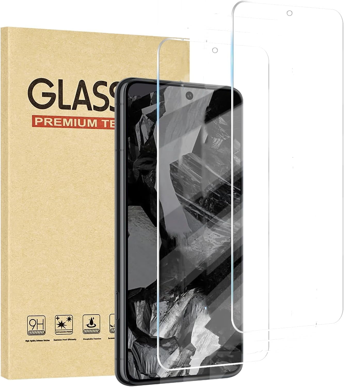 2 Pack for Google Pixel 8A Screen Protector, Tempered Glass for Pixel ...