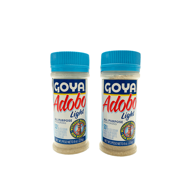 2 Pack Goya Adobo Light All Purpose Seasoning Without Pepper Sin ...