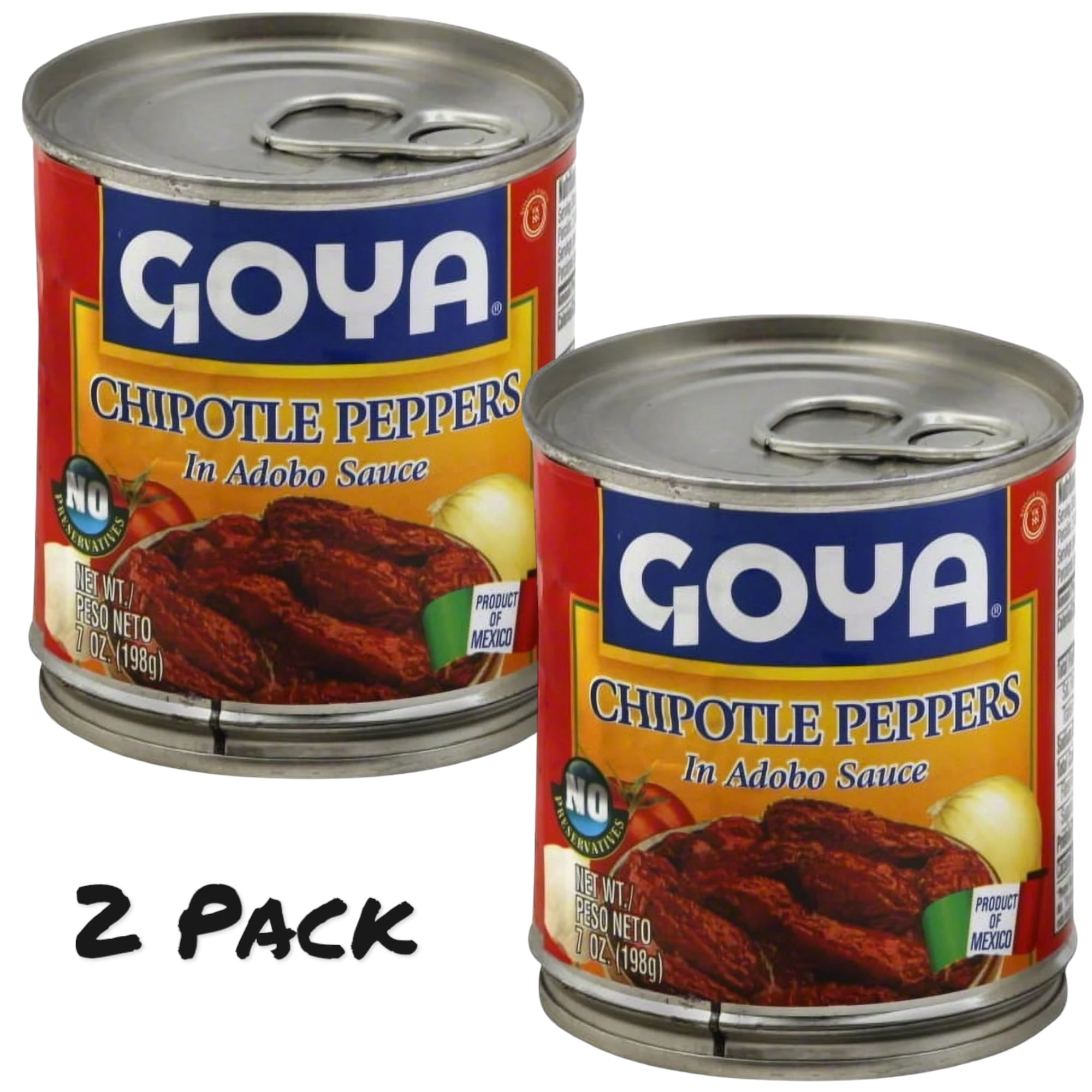 ( 2 Pack ) Goya Chipotle Peppers In Adobo Sauce, 7.0 Oz - Walmart.com